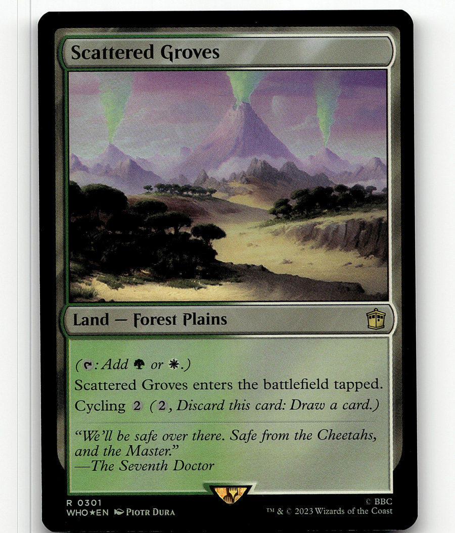FOIL - MTG Scattered Groves 301 - Universes Beyond: Doctor Who | eBay