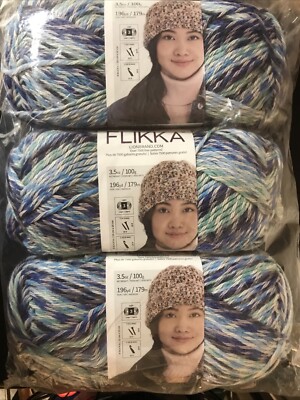 Lion Brand Flikka Yarn, 3 Pack, Wading Pool | eBay