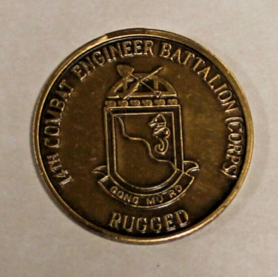 14th Combat Engineer Battalion (Corps) Rugged Army Challenge Coin | eBay