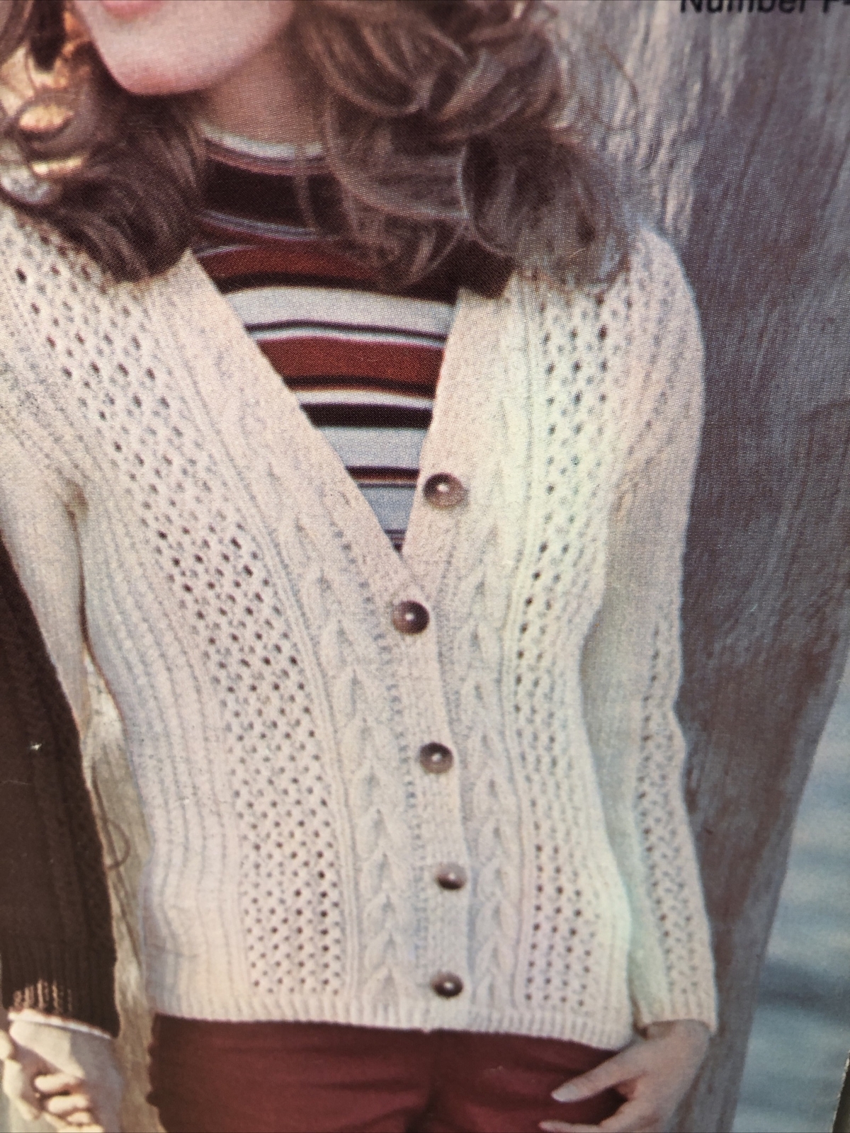 Vintage 1971 Columbia Minerva Fisherman Knits Knitting Patterns Cable ...