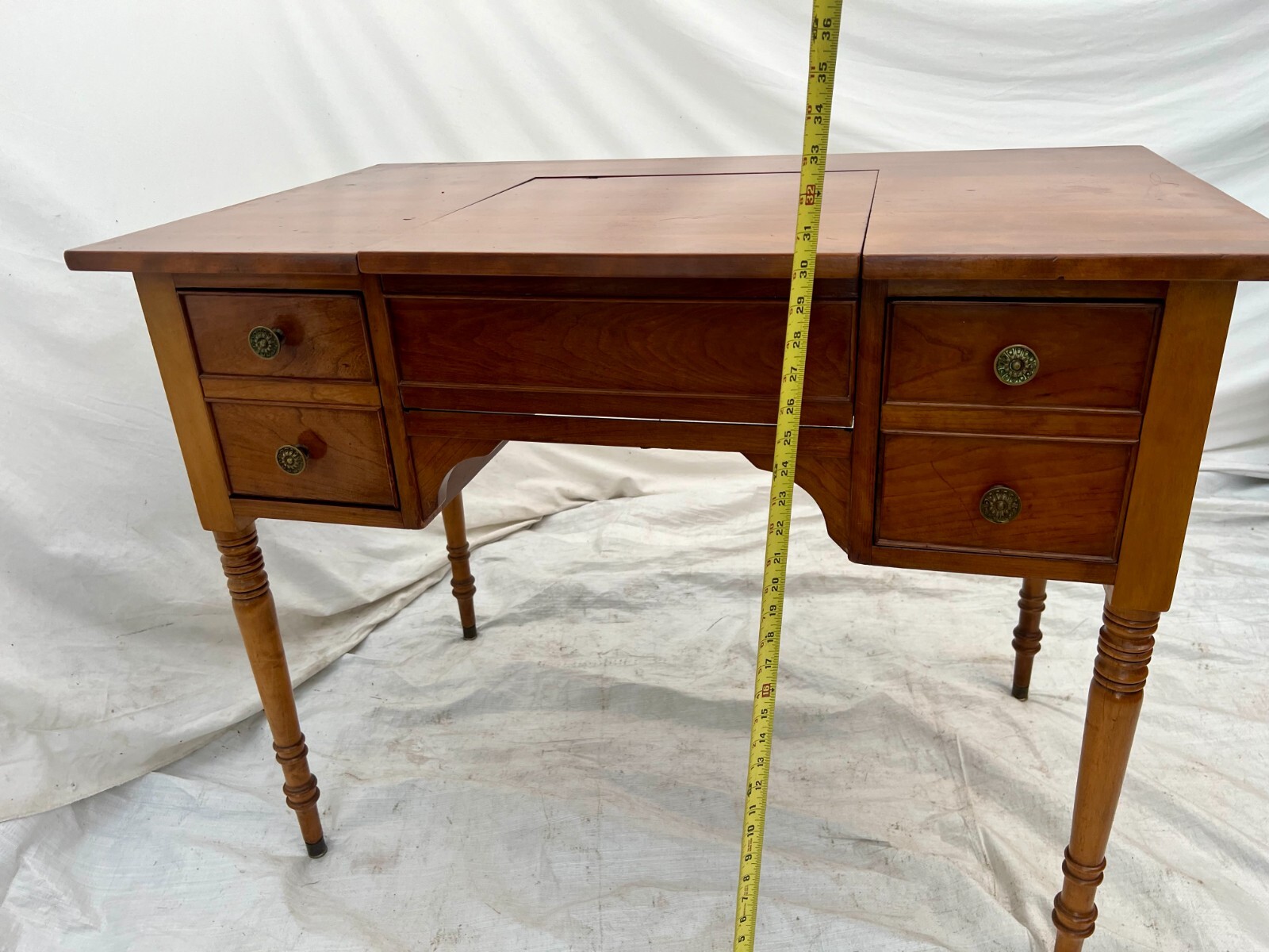 Authentic Stickley Rare Vanity Table Desk Solid Cherry Dovetail Drawers ...