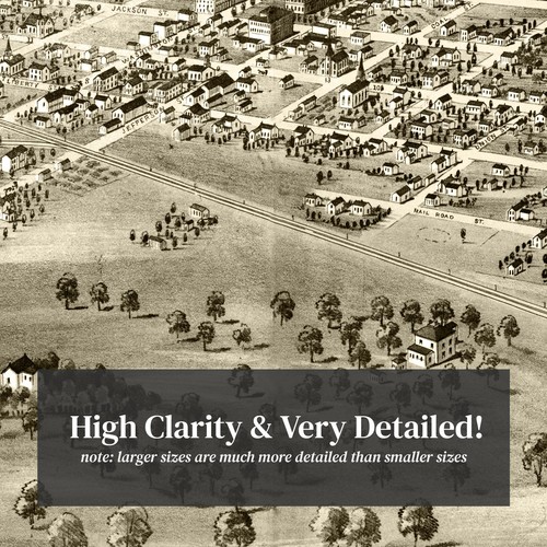 Old Map of Mexico, MO 1869 - Vintage Mexico Missouri Art | eBay