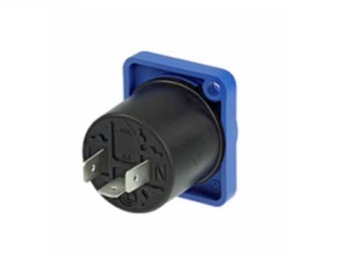 Neutrik NAC3MPXXA-WOT PowerCON Blue Chassis Receptacle without tang | eBay