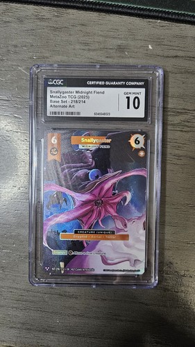 Snallygaster Midnight Fiend 3-star Alt Art CGC 10 218/214 MetaZoo 2025 ...