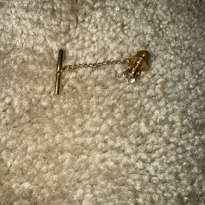 CTO 14K Yellow Gold with Diamond Lapel Pin or Tie Tack | eBay