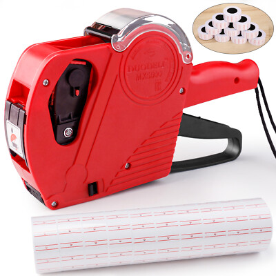 MX-5500 8 Digits Price Tag Gun Marking Machine Sticker Labels Ink ...