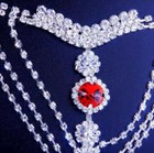 *NEW* Sexy Fashion Red Crystal Belly Chain Thong Rhinestone Bikini - US ...