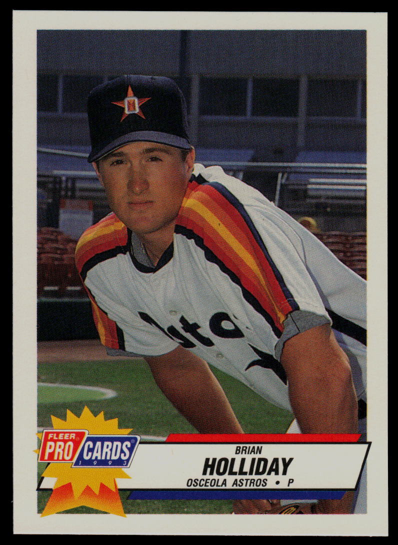 1993 Fleer ProCards Brian Holliday Osceola Astros | eBay