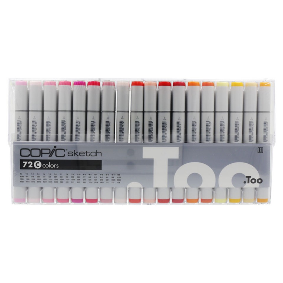 Copic Sketch Marker 72 Color Set Premium Artist Markers A, B, C, D, E ...