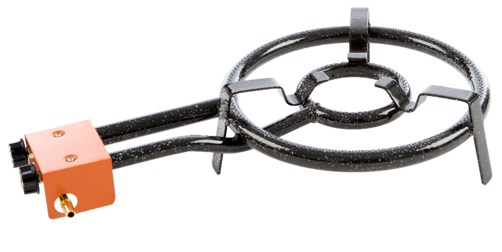 60cm Enamelled Paella Pan + 40cm2 Ring Gas Burner + Butane Regulator ...