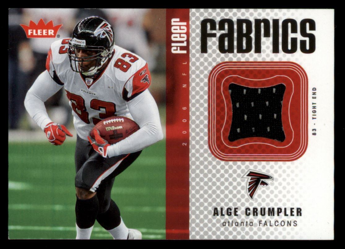 2006 Fleer Fabrics Alge Crumpler Atlanta Falcons #FF-AC | eBay