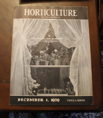Horticulture ~ December 1, 1939 ~ New England Edition | eBay
