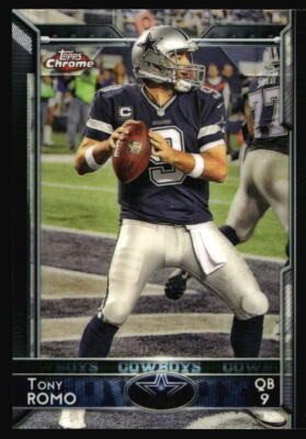 2015 Topps Chrome Tony Romo #44 Dallas Cowboys | eBay
