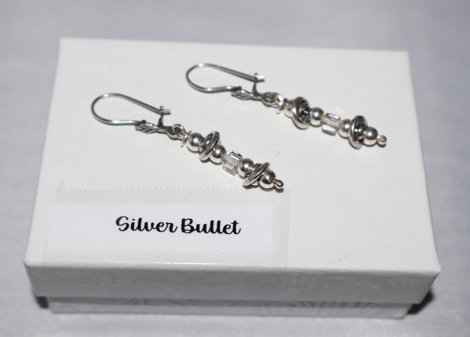 Silpada Sterling Silver Vintage Cube Crystal Dangle Earrings W0500 | eBay