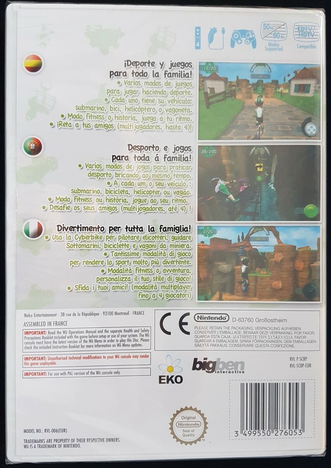 Cyberbike Cycling Sports - Nintendo Wii / U - Cyber Bike Cycle - Game ...