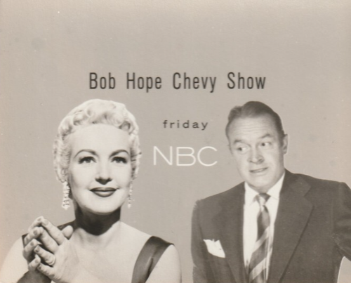 NBC Telop Bump Card Photo 1957 Bob Hope Show Betty Grable DBW | eBay