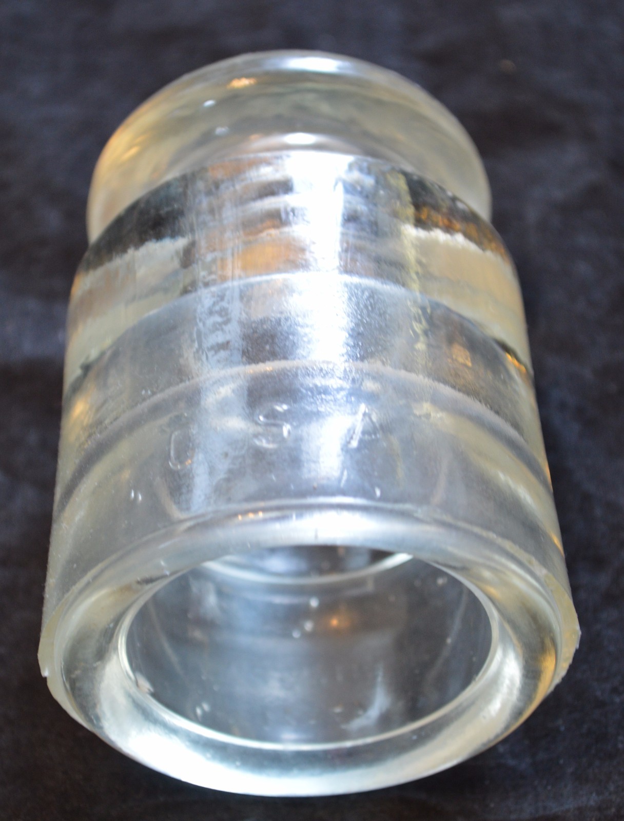 Vintage Clear Hemingray Glass Insulator 47-41 C.S.A 1 wire groove & 1 ...