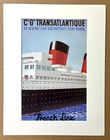 Vintage Paul Colin Print of "French Line" Travel Poster in 14x18 Mat | eBay