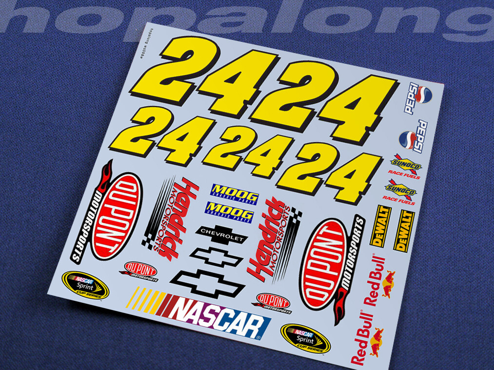 Scalextric/Slot Car 1/32 'Nascar' Waterslide Decals. ws008w | eBay
