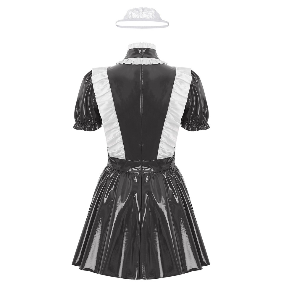 Women Costume Frisky Dress Wet Look Nightwear Cosplay Fancy Dresses ...