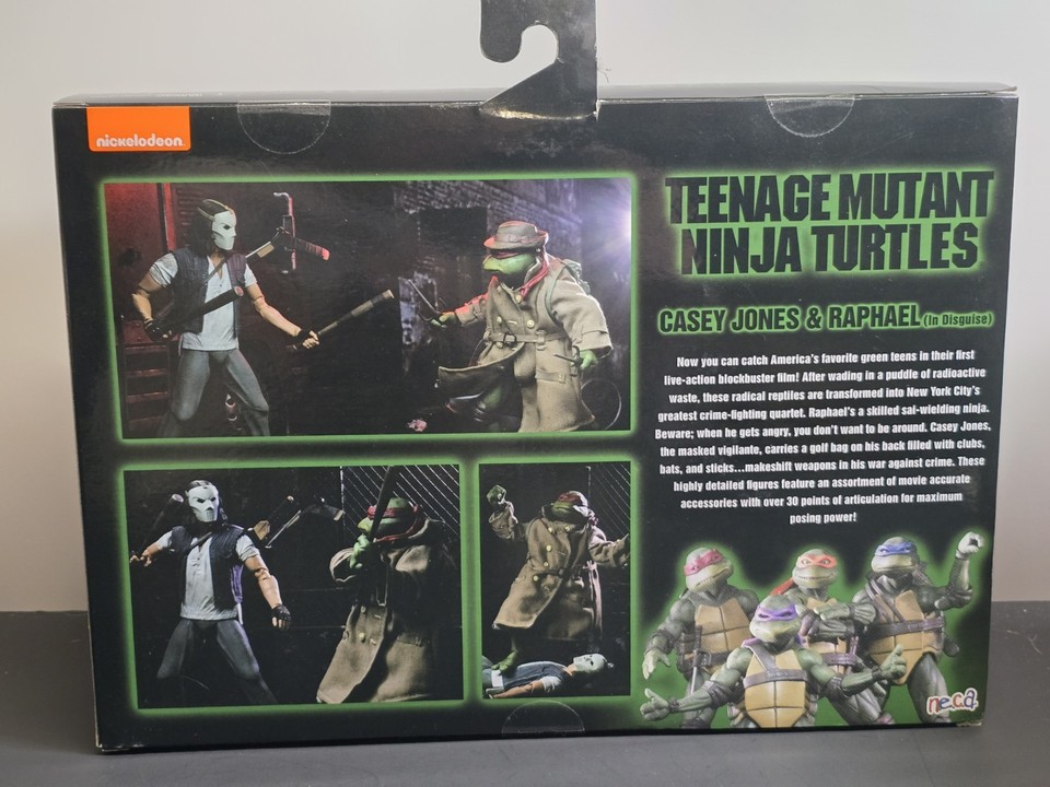 NECA Teenage Mutant Ninja Turtles 1990 Casey Jones Raphael in Disguise ...