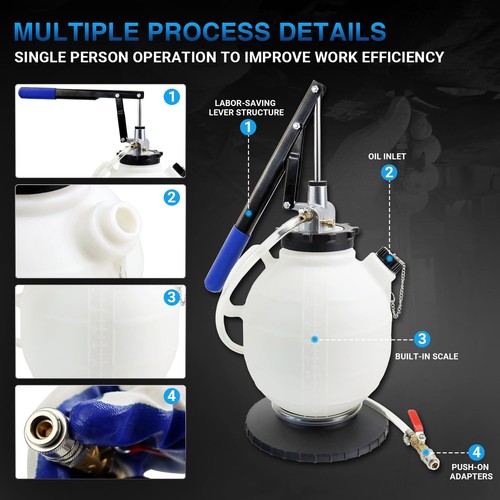 7.5L Transmission Fluid Pump Manual ATF Refill Fill System Dispenser ...