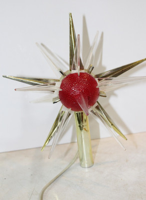 Vintage Mid Century Modern Christmas Tree Topper Bradford Star Sputnik ...