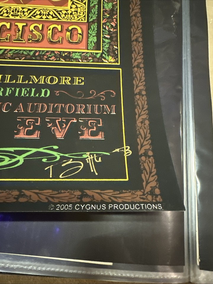 Phil Lesh & Friends MINT Poster New Year’s Eve 2005 BGCA SF CA R ...