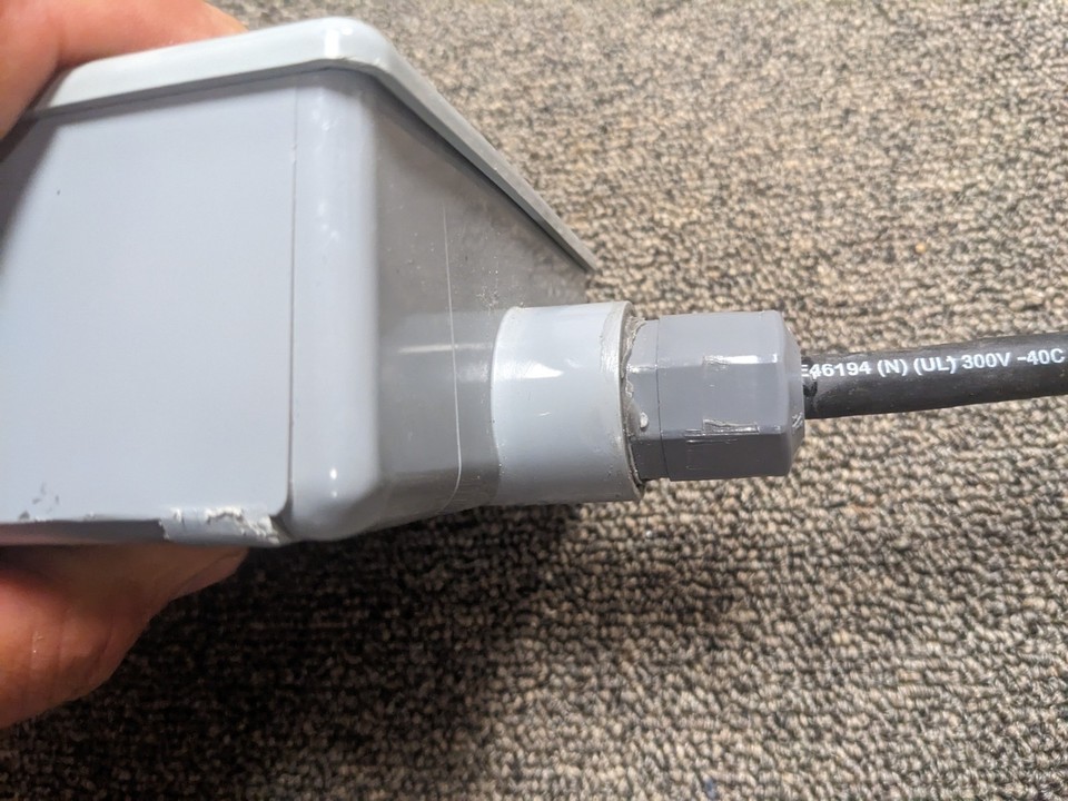 Four-way Quad Box Power Cord. Power Distribution, Job Site, Sound ...