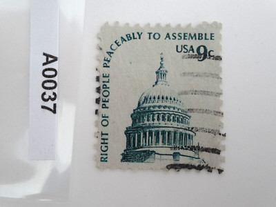 United States USA 9 Cents Right of People Peacefully To Assemble ...