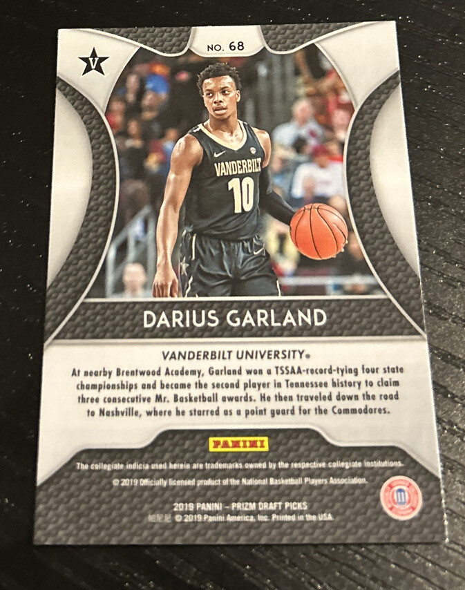 2019-20 Panini Prizm Draft Darius Garland Rookie #68 | eBay