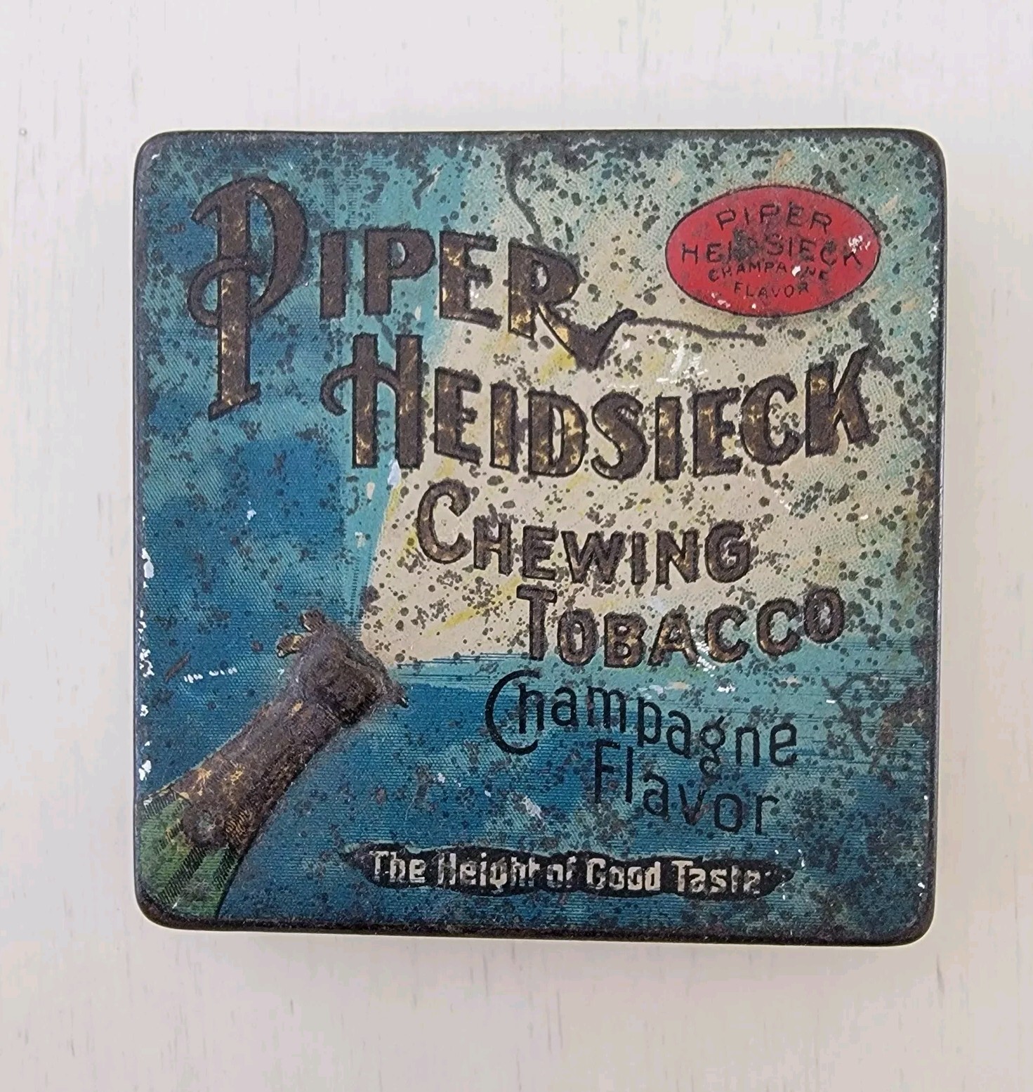 Antique 1920's Piper Heidsieck Champagne Chewing Tobacco Tin | eBay
