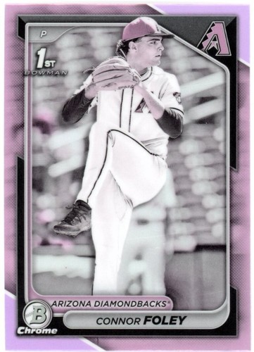 2024 Bowman Draft Chrome - Connor Foley 1st PEARL PACK SSP- Arizona ...