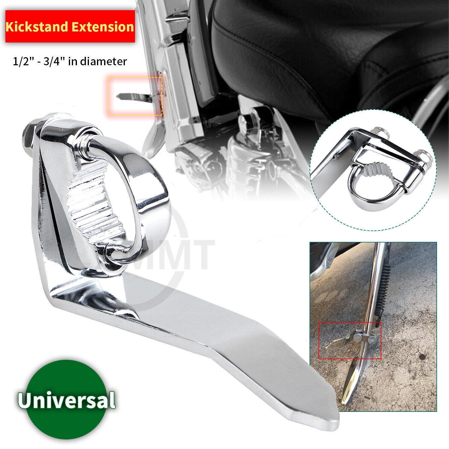 Universal Kickstand Extension For Suzuki Boulevard C50 M90 Kawasaki ...
