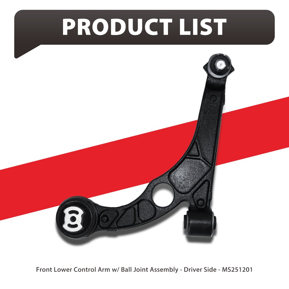2 Front Lower Control Arm w/Ball Joints for 15 2016 2017 Chrysler 200 ...