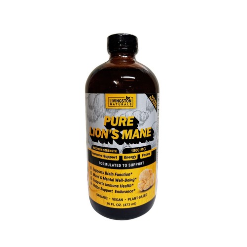 PURE LION’S MANE BY LIVINGSTON NATURALS FOR IMMUNE SUPPORT FORMULA 16 ...