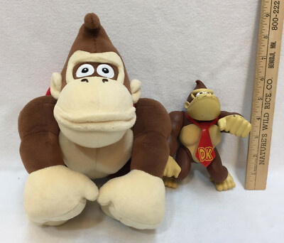 Donkey Kong DK Toys Plush Stuffed Animal & Hard Plastic Nintendo Lot ...