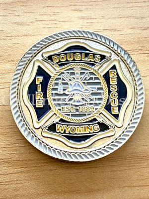F43 Douglas Fire Rescue Department Wyoming State Challenge Coin | eBay