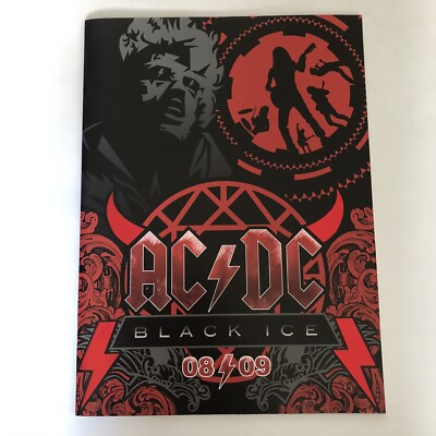 AC/DC Black Ice Tour Book Souvenir Memorabilia Collectible 2008 2009 | eBay