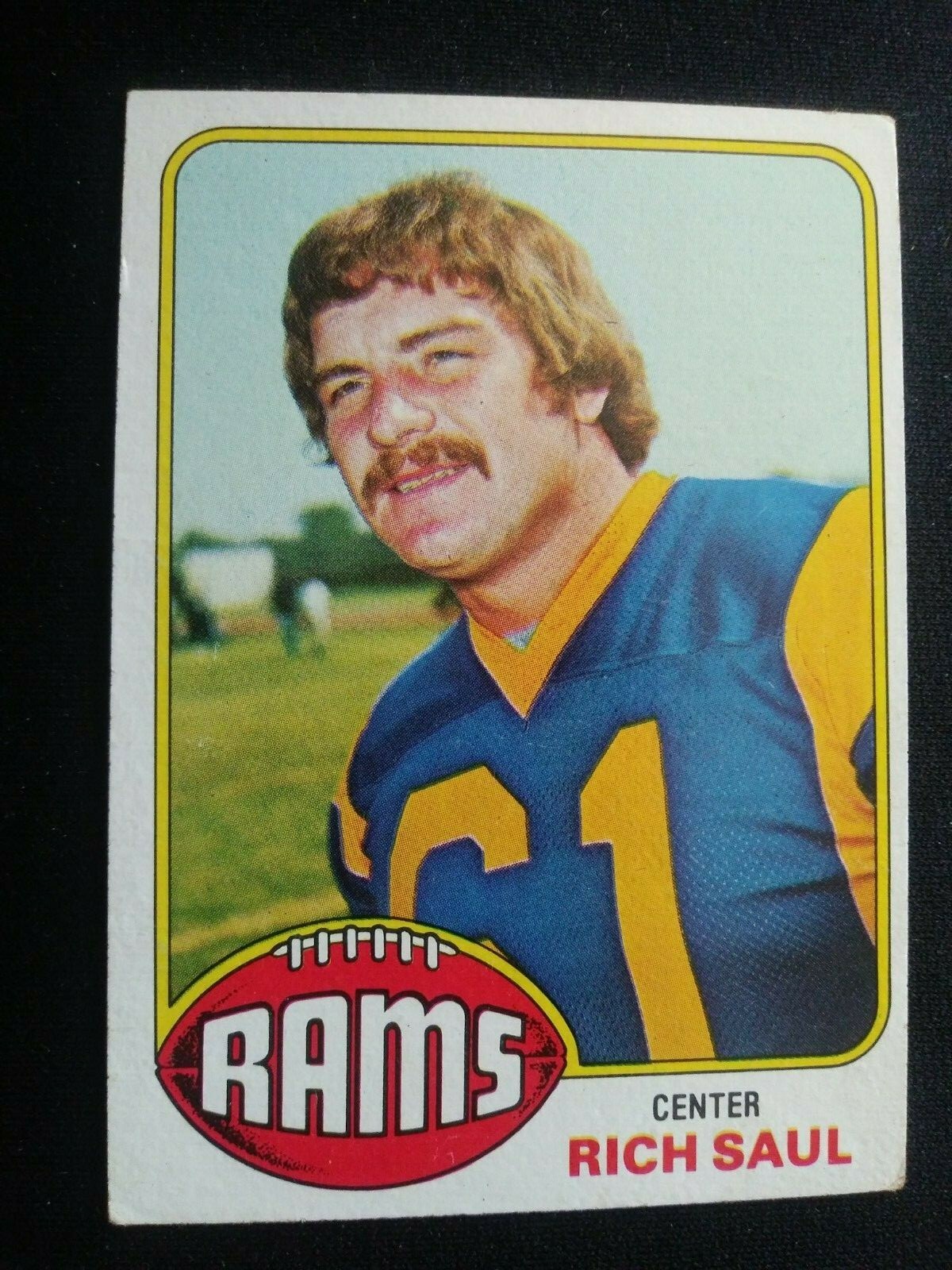 1976 Topps Football Card # 77 Rich Saul - Los Angeles Rams | eBay