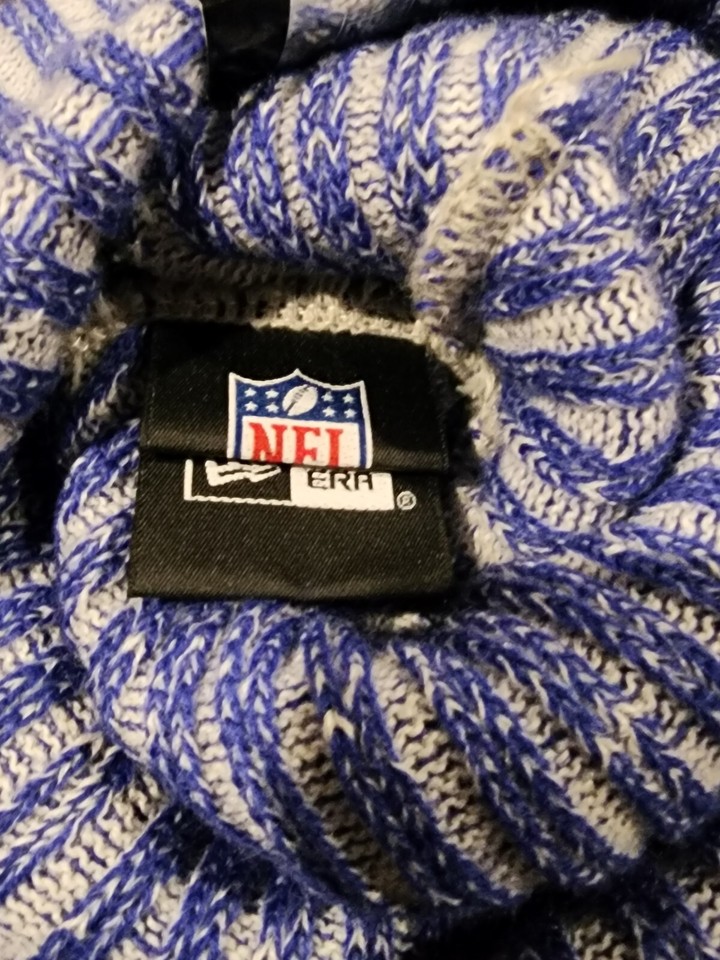 New Era NFL Buffalo Bills Stocking Cap Pom Pom Hat One Size Fits Most ...