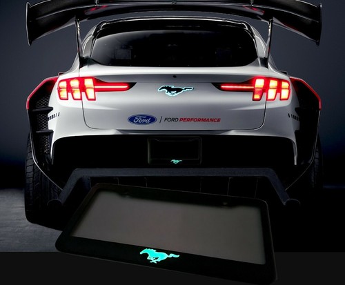 Glowing Mustang Mach E Style License Plate Frame Tag Cover Phantom ...