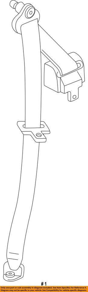 GM OEM 00-05 L100 Restraint Systems Rear Seat Belts-Seat Belt Assy ...