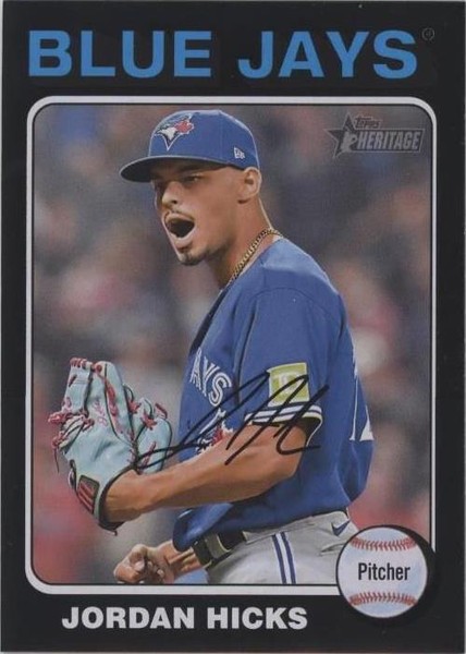 2024 Topps Heritage - Short Print Black Border #98 Jordan Hicks for ...