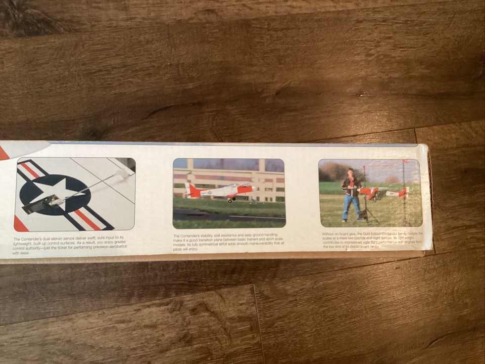 NOS New Sealed Top Flite contender RC Airplane Kit Free Ship | eBay