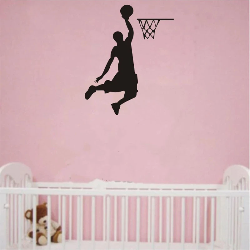 Cartoon Basketball Players Dunking