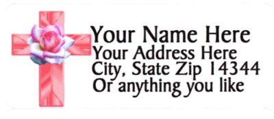 Cross Design#1-Personalized Address Labels 30PCS | eBay