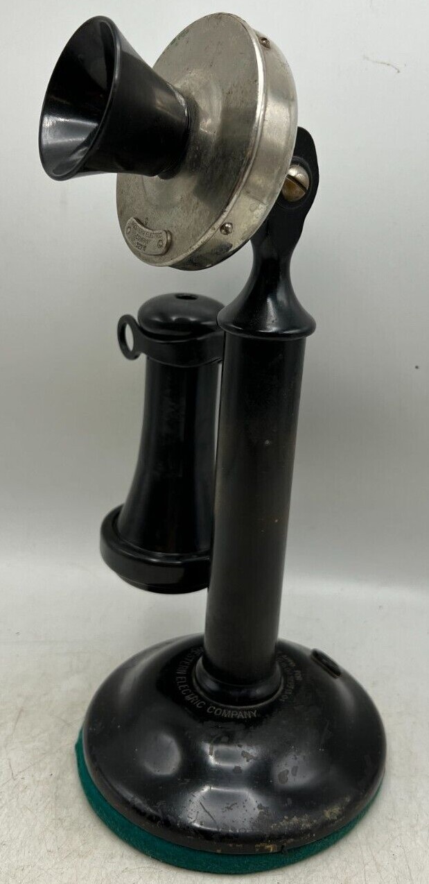 Pat 1904 Western Electric 20 AL Non Dial 329W Nickel Candlestick Phone ...