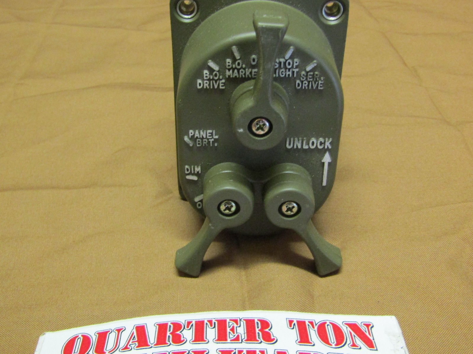 Headlight Switch Three lever Military 24 volt Fits Jeep Willys M38 ...