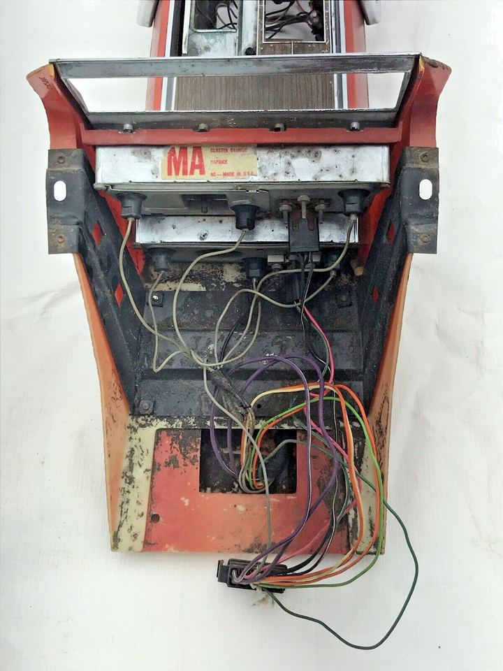 1966-67 Chevy Impala Console, Gauges & Shifter Top Shift Plate Manifold ...